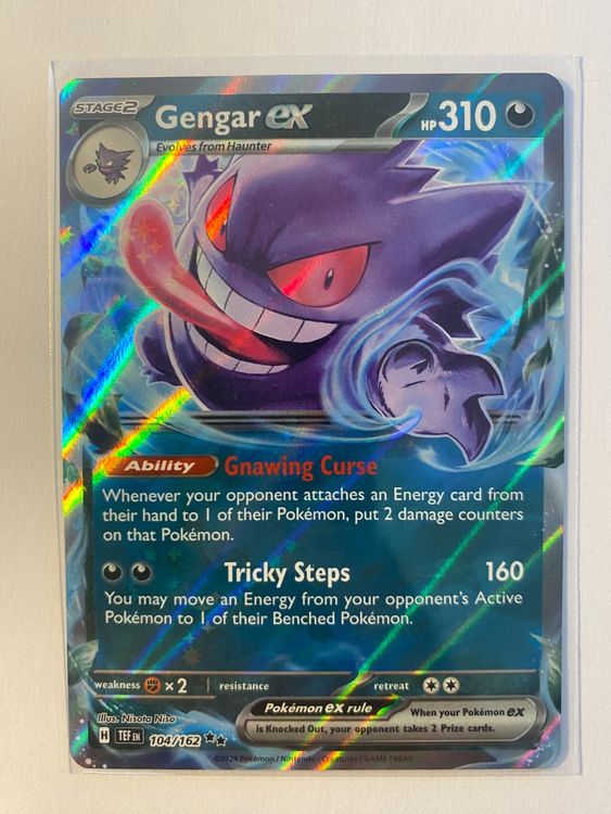 Pokemon Gengar EX 104/162 Temporal Forces EN (Neu (gemäss Beschreibung ...