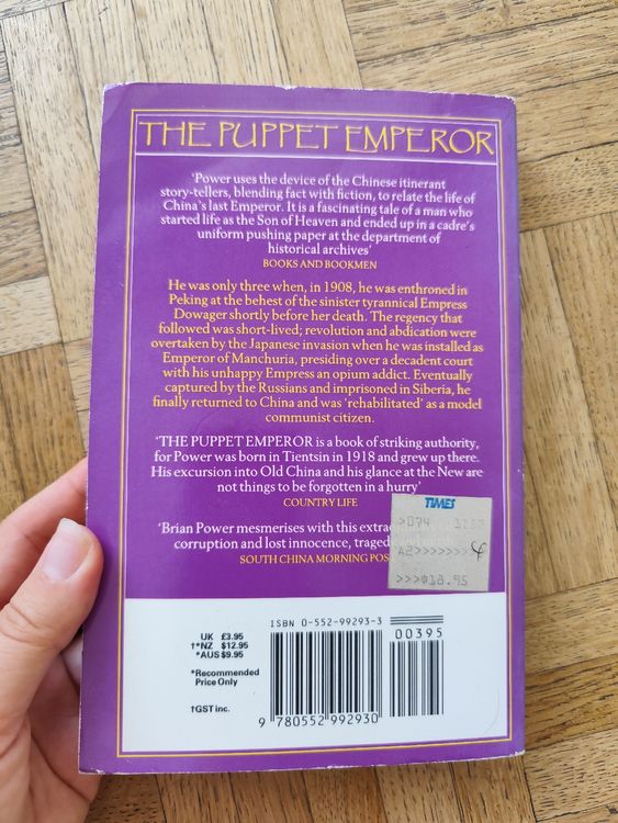 The Puppet Emperor last emperor of China Brian Power (Gebraucht) in ...