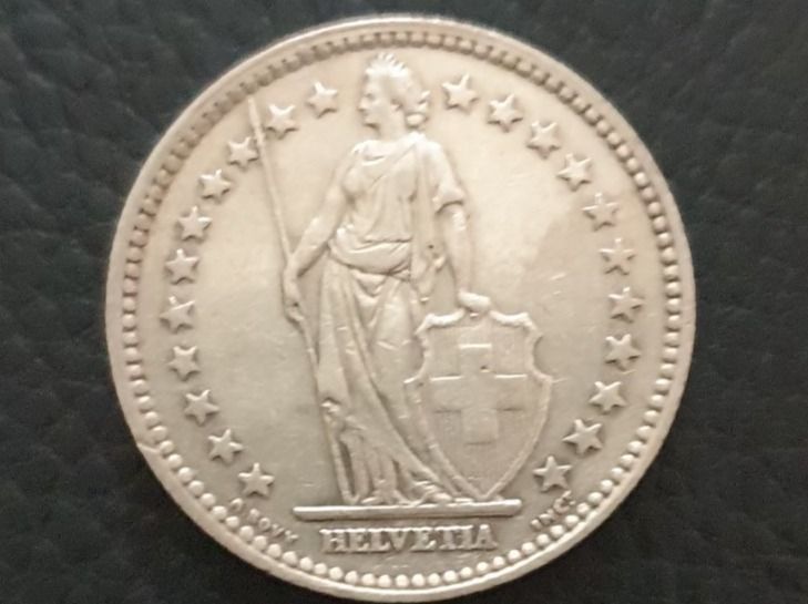 2 Franken 1943 ss-vz Silber (Gebraucht) in Biel/Bienne für CHF 5.2 – mit Lieferung auf Ricardo ...