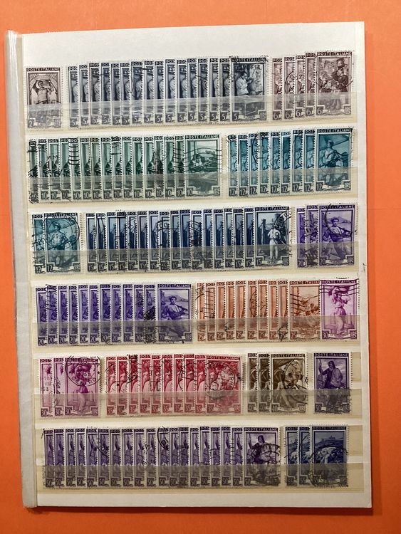 Grosses Lot Briefmarken Italien gestempelt (Gebraucht) in Thun für CHF 8.9 – mit Lieferung auf ...