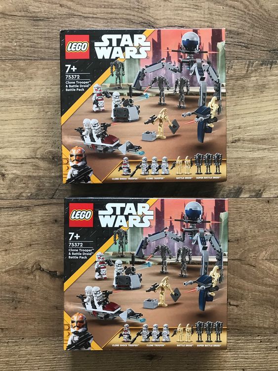 Lego star wars 2x 75372 Clone Trooper & Battle Droid Packs (Neu und originalverpackt) in Châtel ...