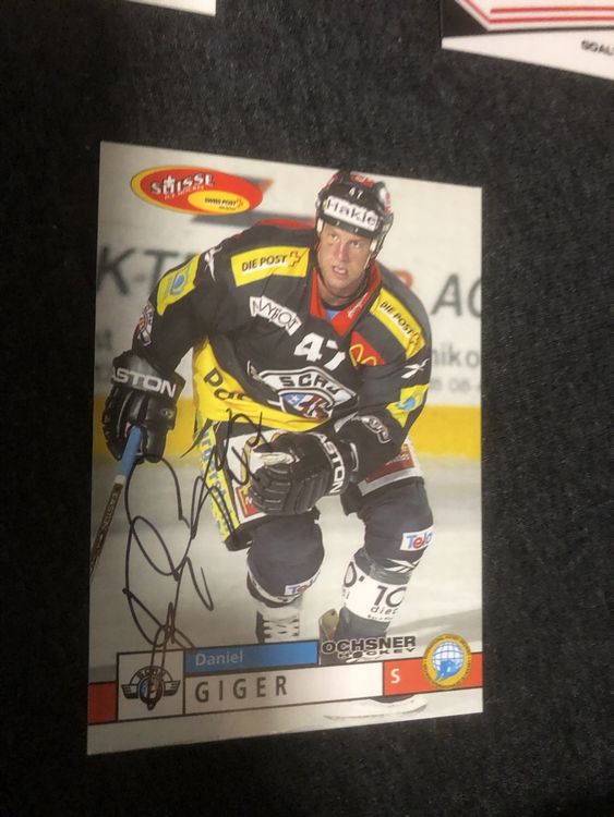 Daniel Giger SCRJ EVZ Fribourg Hockey Card signiert | Kaufen auf Ricardo