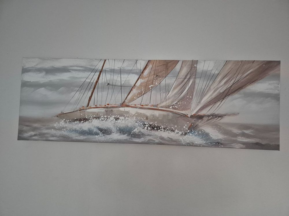 Segelboot Leinwandbild maritim Windjammer ⛵️ Meer | Kaufen auf Ricardo