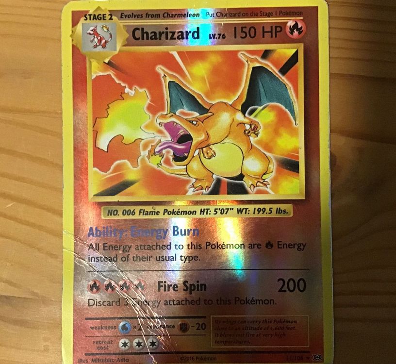 CHARIZARD REVERSE HOLO 11/108 Jahr 2016 (Gebraucht) in Schönenwerd für ...