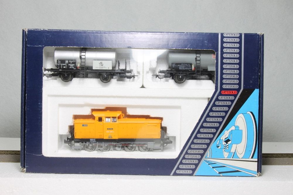 BR 346 BLS loco Diesel set + 2 wagons citern -Gützold 25912 (Neu und ...
