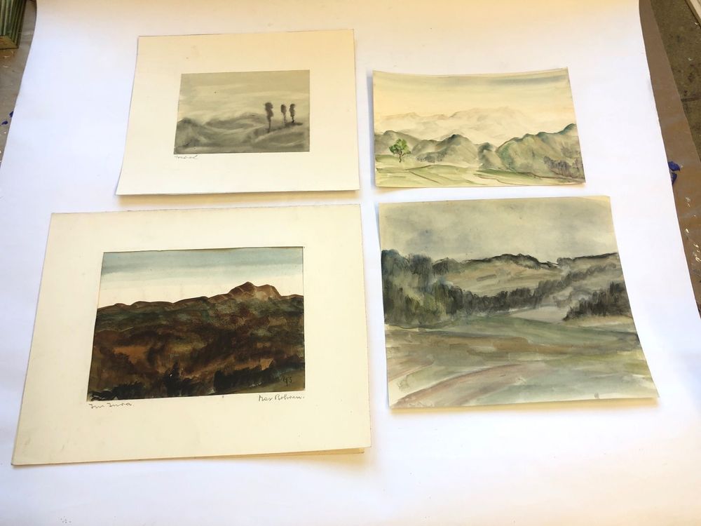 Max Bohren vier kleine Aquarelle | Kaufen auf Ricardo