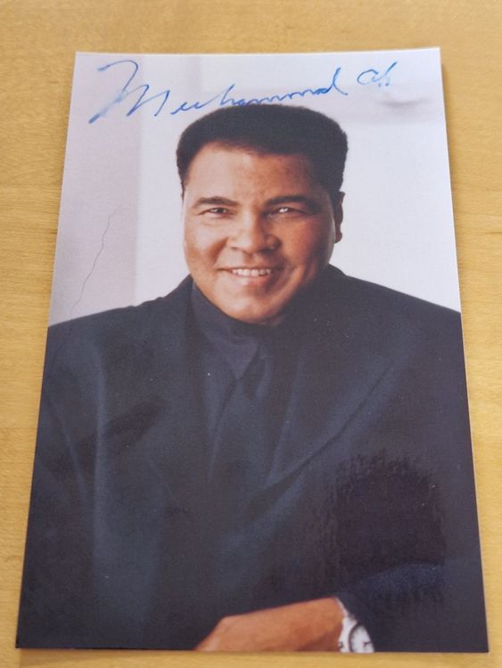 Muhammad Ali, Original Autogramm auf Foto in Farbe (Gebraucht) in ...