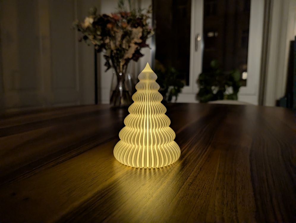 3D Weihnachtsbaum mit Licht – 14 cm, inkl. Lampe (Neu (gemäss ...