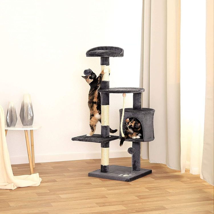 Kratzbaum Katzenbaum Stabiler Kletterbaum Spielhaus Turm 112 (Neu und originalverpackt) in ...