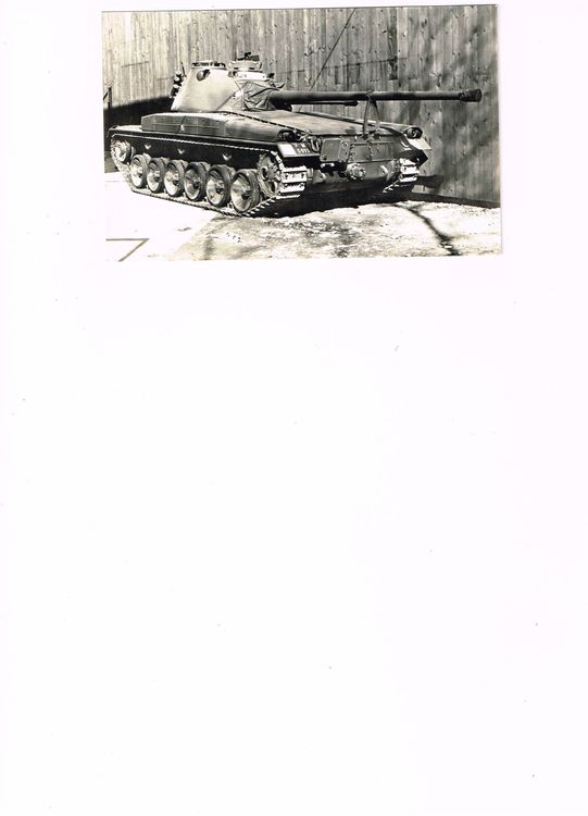 Postkarte, Schweizer Panzer-PZ61, ungelaufen um 1960 (Gebraucht) in ...