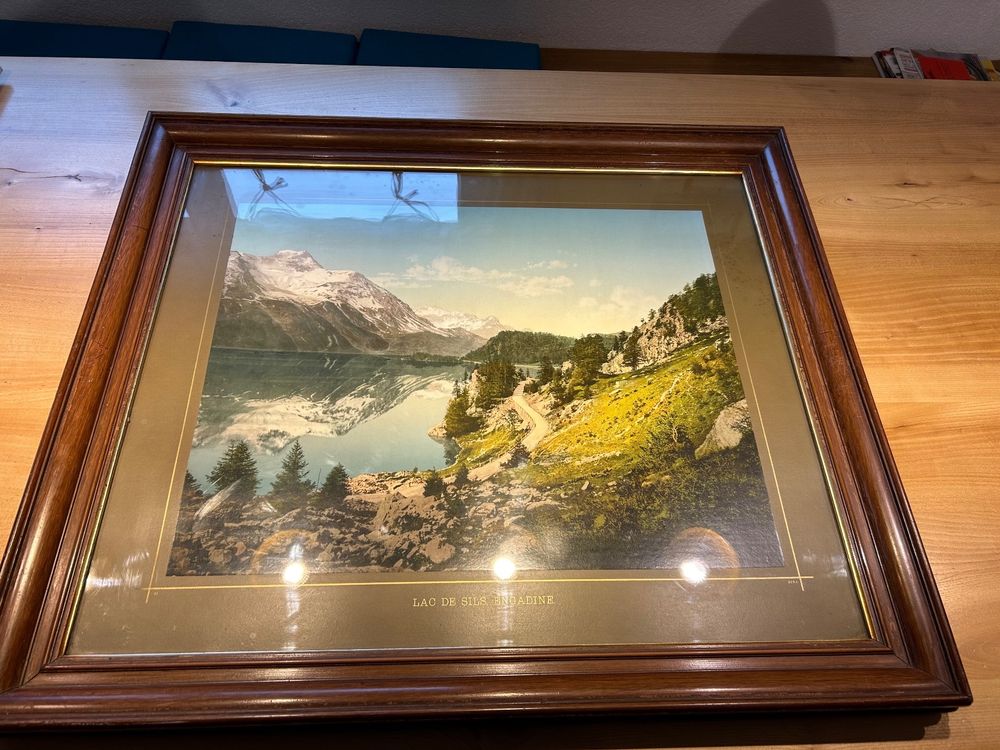 Uraltes Bild Engadin mit Silsersee Graubünden (Gebraucht) in Lienz für ...