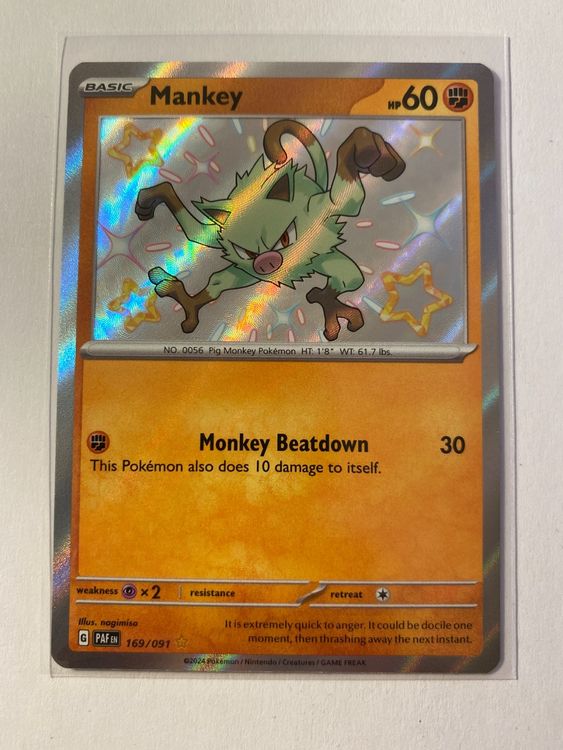 Pokemon Mankey 169/091 Paldean Fates EN | Kaufen auf Ricardo