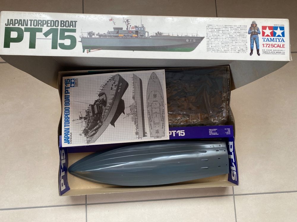 Japan Torpedo Boat Modellbauset PT15 | 1/72 | Tamiya | 1977 (Neu und ...