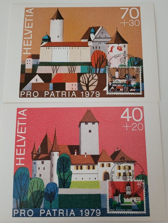 Maximumkarten Pro Patria 2 Stück (Gebraucht) in Künten für CHF 1 – mit Lieferung auf Ricardo kaufen