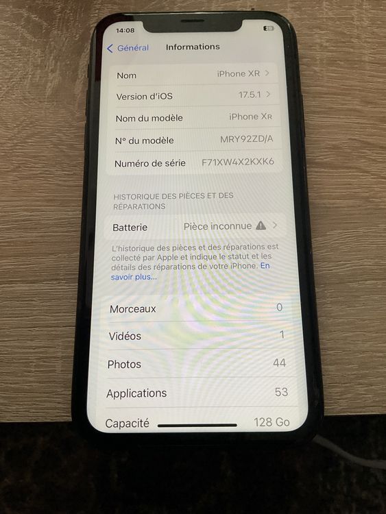iPhone XR 128 Go Noir défectueux. (Defekt) in Yverdon-Les-Bains für CHF ...