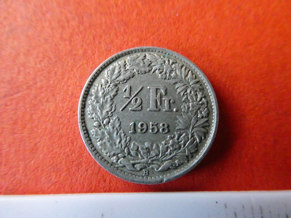 Schweiz 1958, 1/2 Franken - Silber | Kaufen auf Ricardo