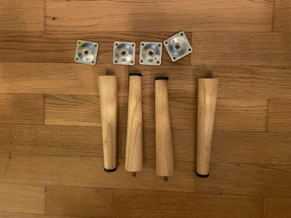 Möbelfüsse Holz 4 Stk 20 cm (Gebraucht) in Buchrain für CHF 15 – mit ...