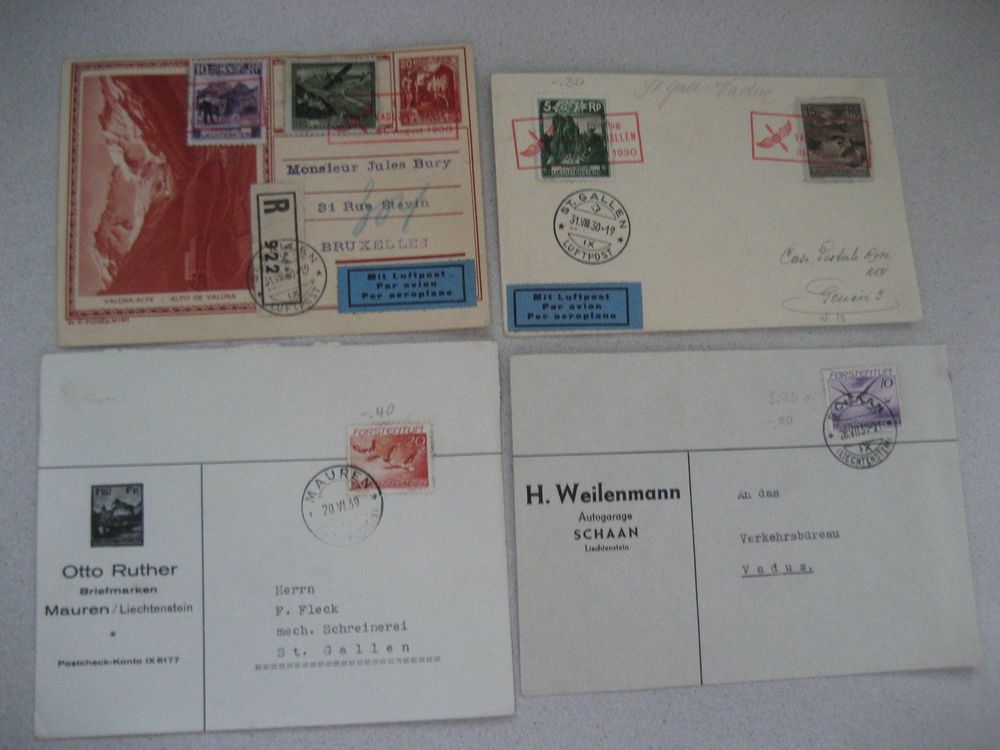 FL Briefe und Karte Kom. Wul. 40 (Gebraucht) in Niederglatt ZH für CHF ...