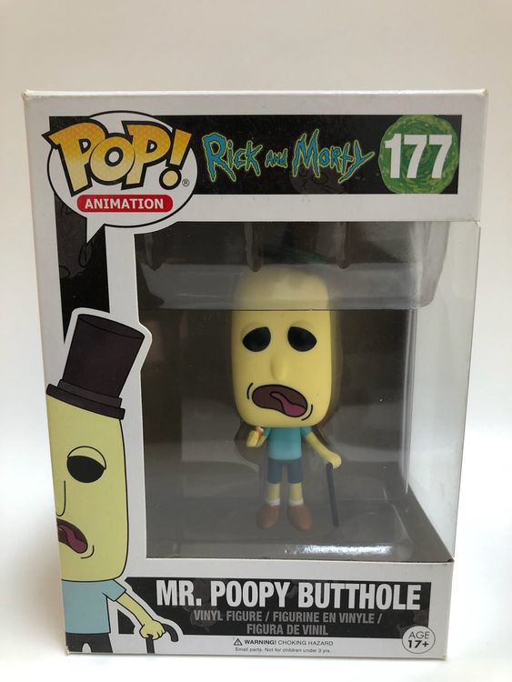 Funko POP! Animation Rick & Morty Mr. Poopy Butthole (Neu und ...