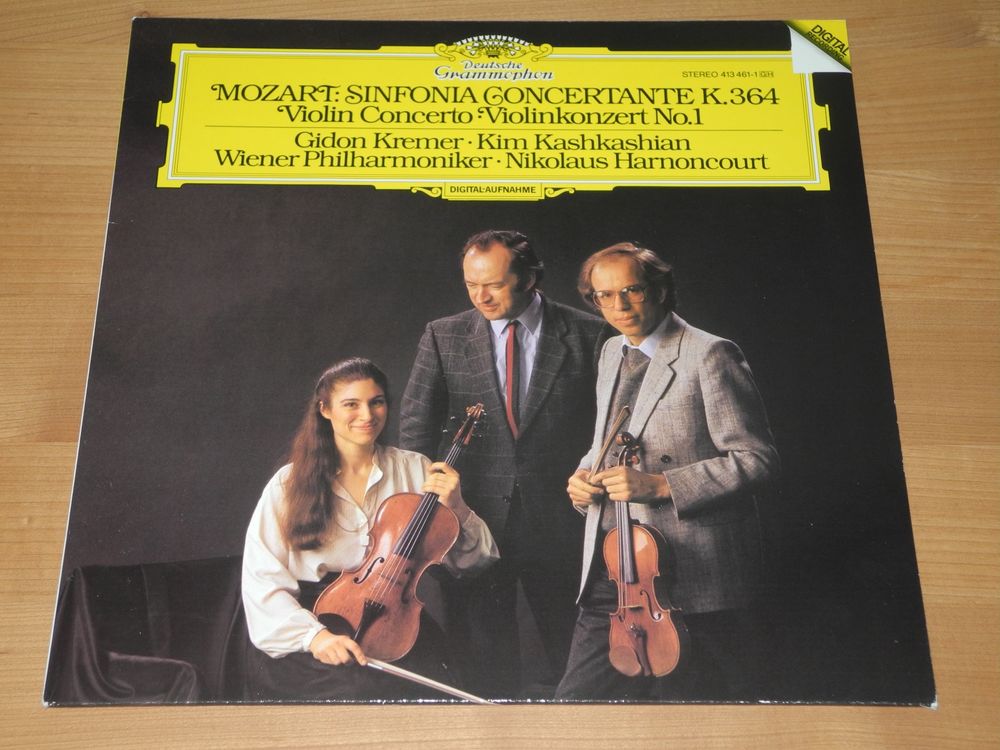 MOZART: SINFONIA CONCERTANTE - KREMER / HARNONCOURT - DGG (Neu (gemäss Beschreibung)) in ...