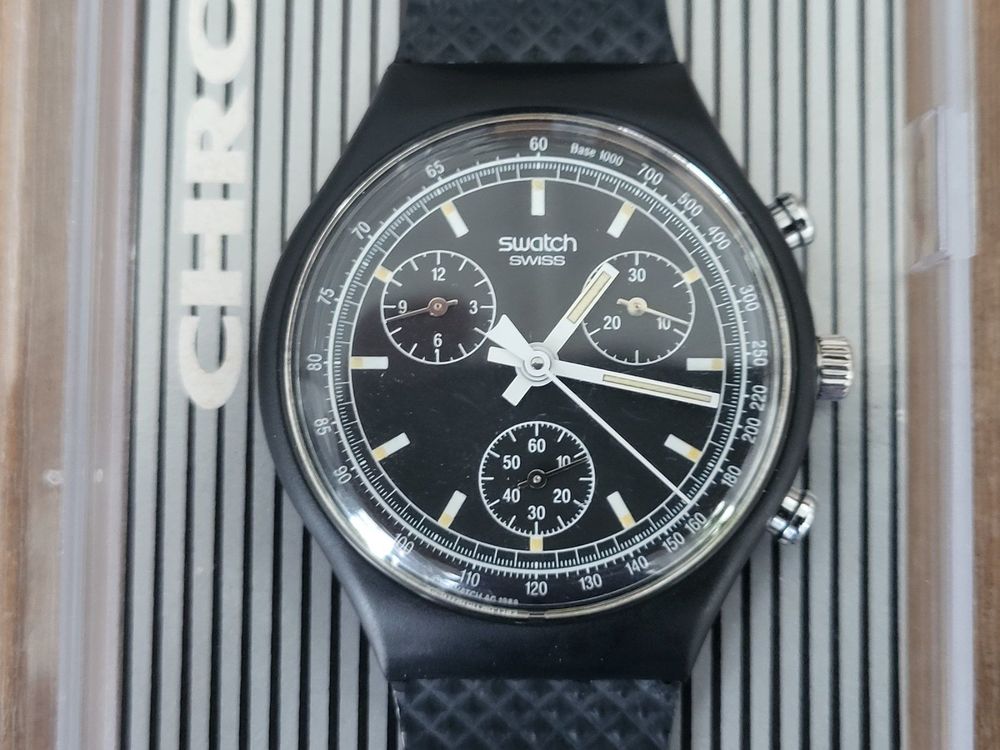 SWATCH CHRONO SCB100 BLACK FRIDAY NEU | Kaufen auf Ricardo