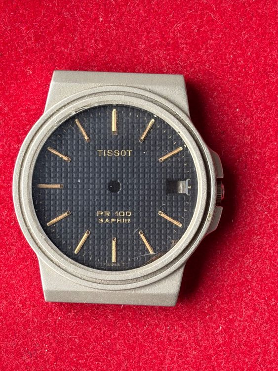 TISSOT PR 100 - Boîtier Acier+Cadran+Couronne Vintage Neuf (Neu (gemäss ...