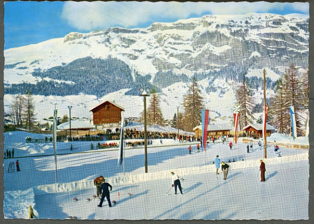 AK col Flims - Waldhaus GR Curling- und Eisplatz ≈ 1964 (Gebraucht) in ...
