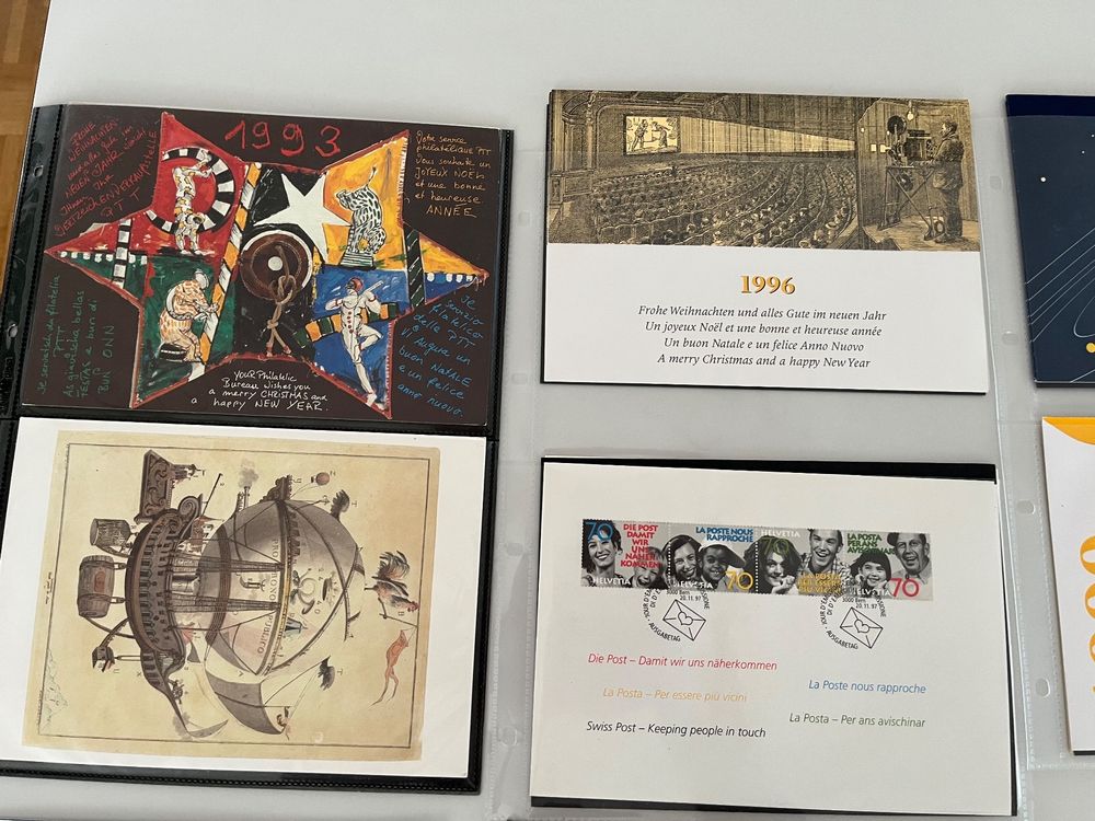 Album mit 37 Glückwunsch Karten von der Post 90er - 2006 (Gebraucht) in ...