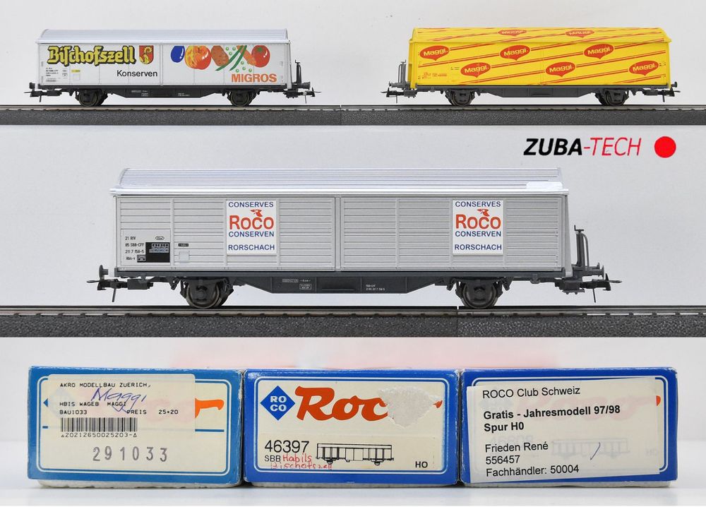Roco 3x Schiebewandwagen SBB H0 GS mit OVP (Gebraucht) in St. Gallen für CHF 42 – mit Lieferung ...