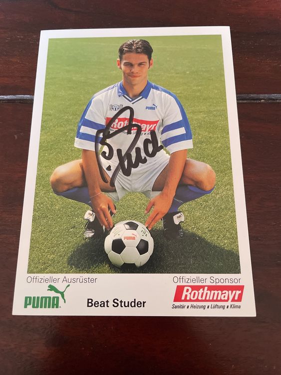 FC Zürich FCZ Vintage Autogrammkarte Beat Studer (Gebraucht) in Wallisellen für CHF 10 – mit ...