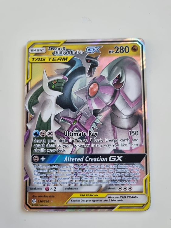 Pokémon Karte Arceus & Dialga & Palkia GX 156/236 | Kaufen auf Ricardo