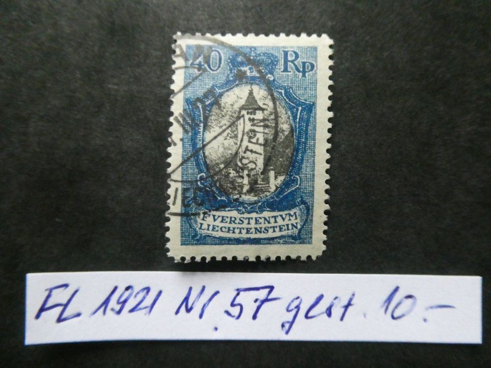 FL 1921 Nr. 57 gestempelt (Gebraucht) in Lausen für CHF 2 – mit Lieferung auf Ricardo kaufen