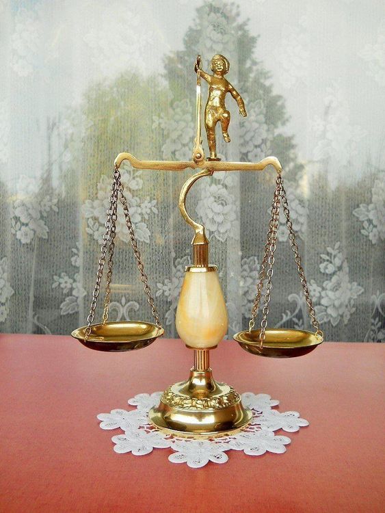 Alte Messing-Marmor Balance Schalenwaage | Kaufen auf Ricardo