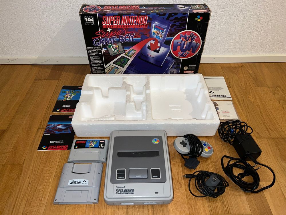 Super Nintendo (SNES) Konsole "More Fun Set" (OVP) (Gebraucht) in ...