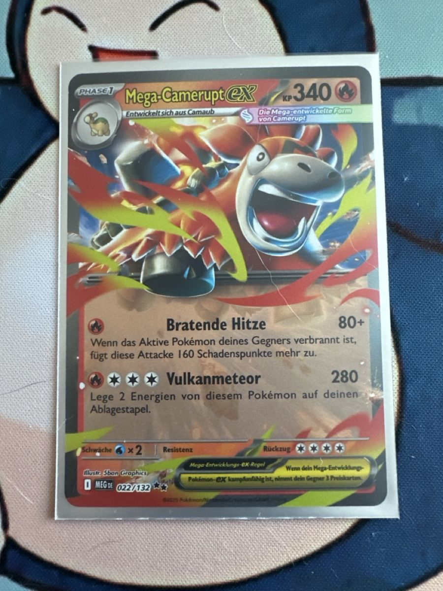 Mega-Camerupt EX - Seltene Pokémon Karte - Top Zustand! (Neu (gemäss ...