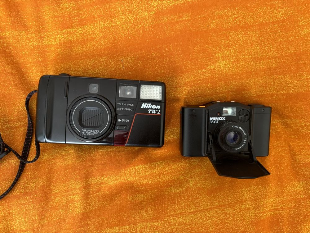 zwei analoge kameras, minox 35gt und nikon tw2 | Kaufen auf Ricardo