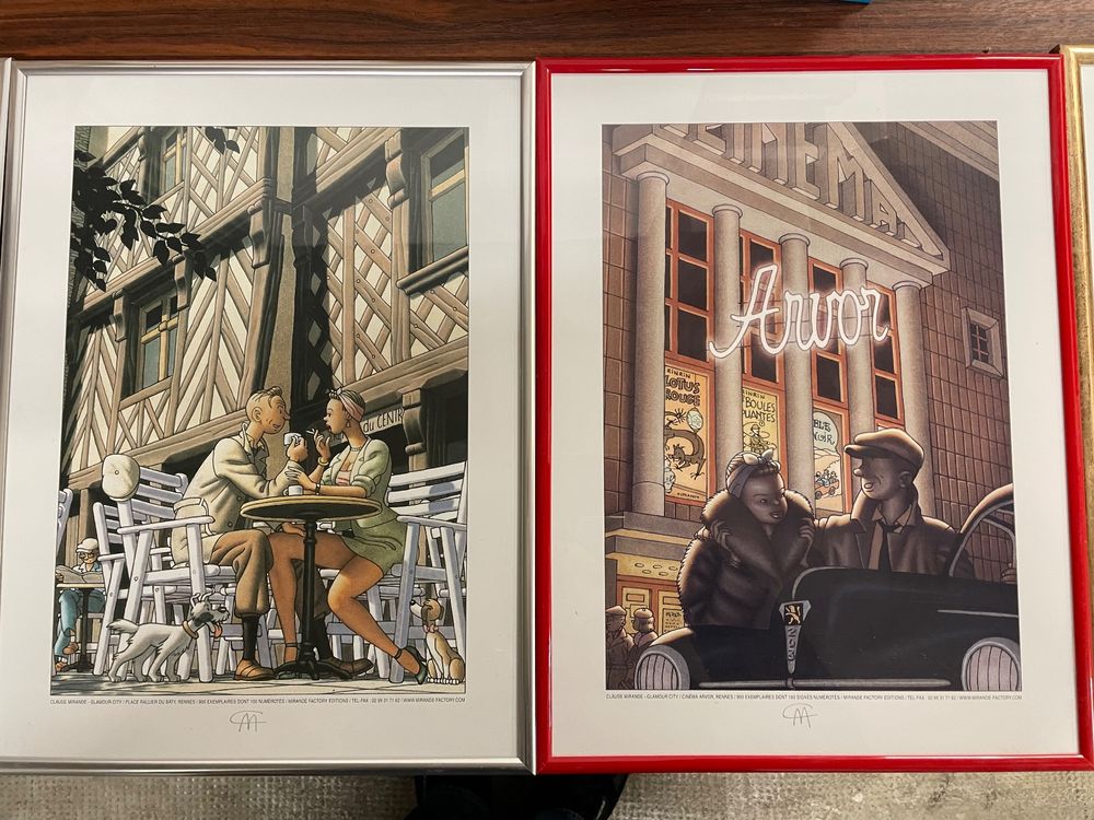 Tintin 5 Poster Afiche Claude Mirande dedicacé (D'occasion) à Lausanne ...