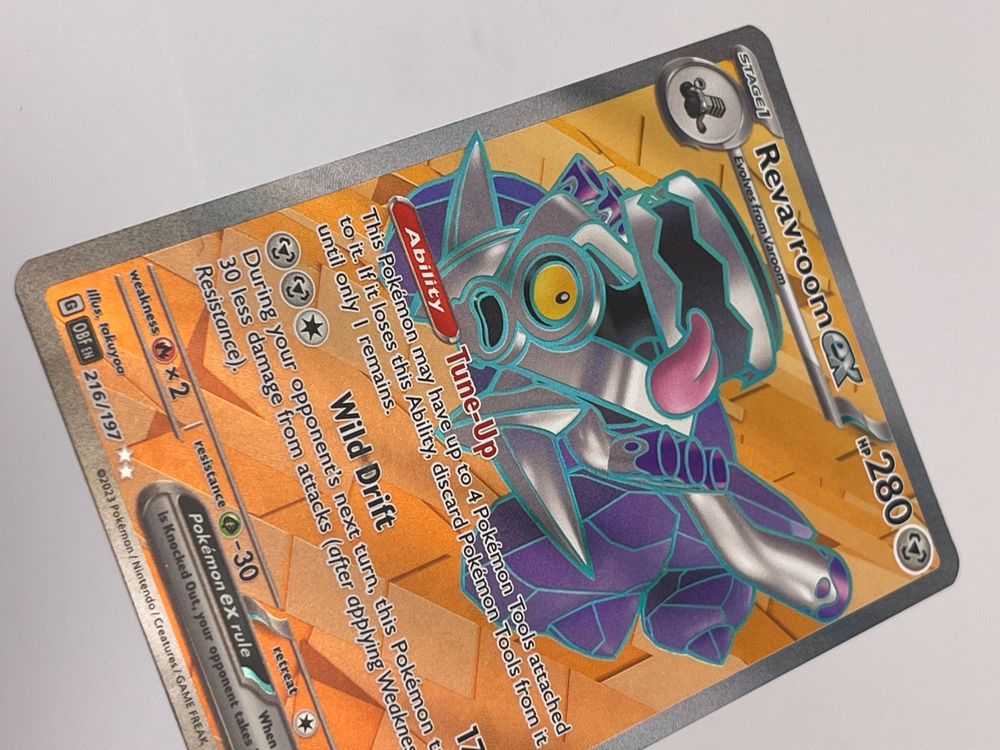 Revavroom EX 216/197 Ultra Rare Full Art Obsidian Flames (Neu (gemäss ...