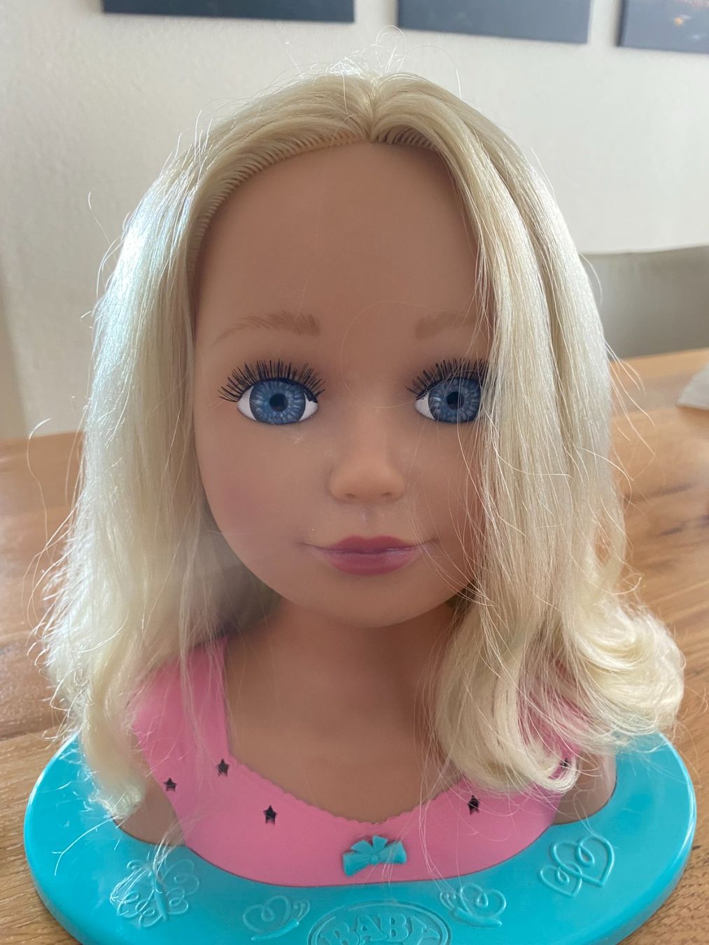 Baby Born Schminkkopf Puppenkopf, blonde Haare, Top! (Gebraucht) in Zürich für CHF 14 – mit ...