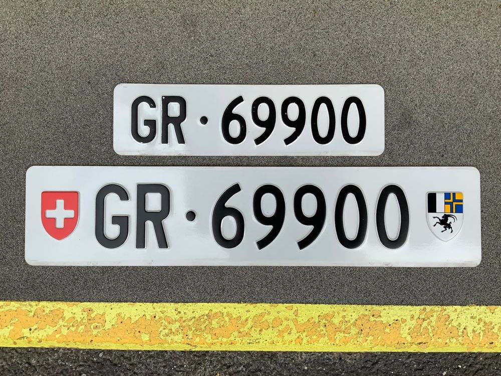 Autonummer Nummernschild Kontrollschild GR | Kaufen auf Ricardo