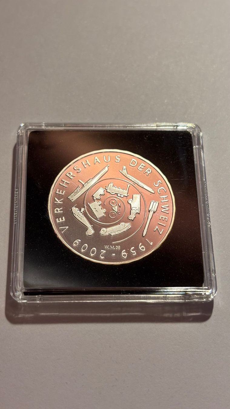 Pièce commémorative 20.- / 2009 (Musée suisse des transport) (D ...