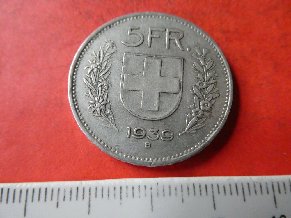 Schweiz 1939, 5 Franken Silber | Kaufen auf Ricardo