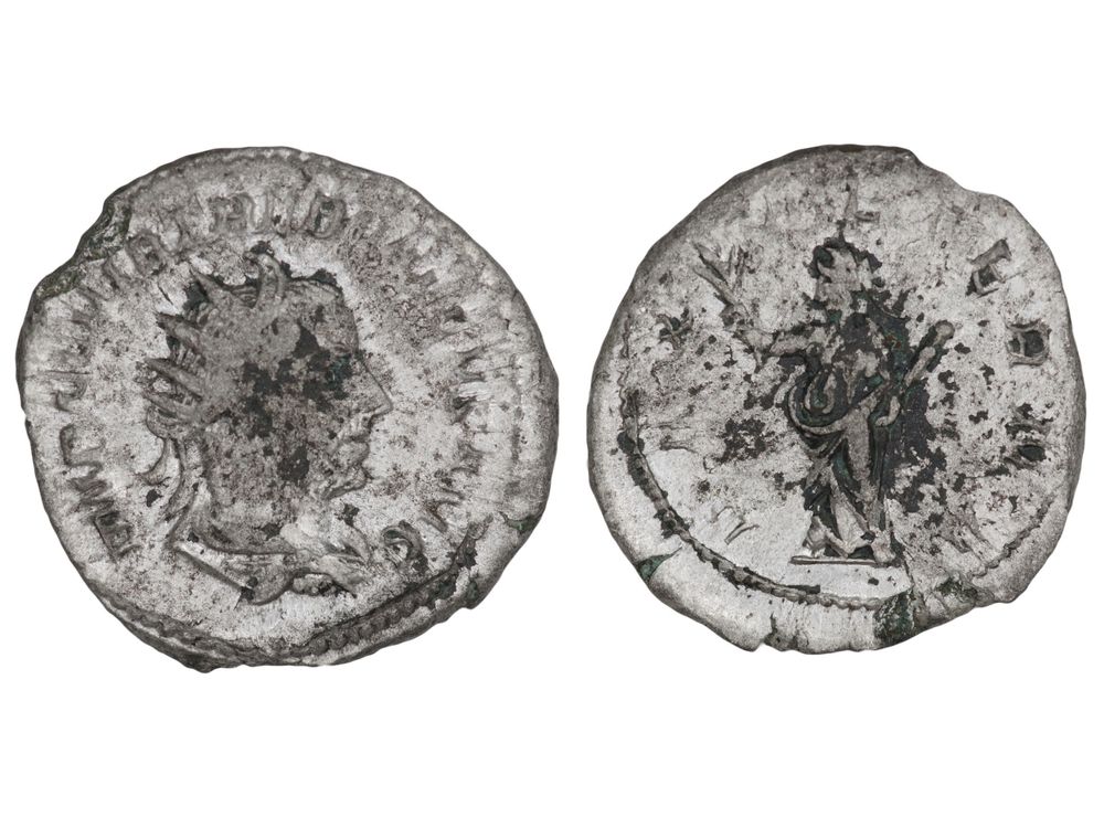 Antoninianus Ancient Roman Coinage Trebonianus Gallus Gebraucht In