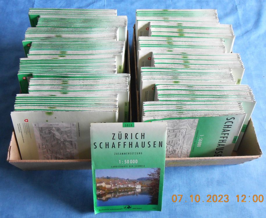 Landeskarten der Schweiz, M 1:50 000 (Lot 6) (Gebraucht) in Rafz für ...