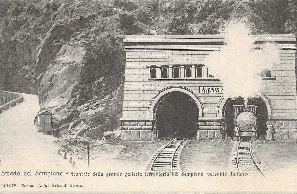 Iselle Sempione (I) Simplon Südportal Dampflokomotive 1920 | Kaufen auf Ricardo