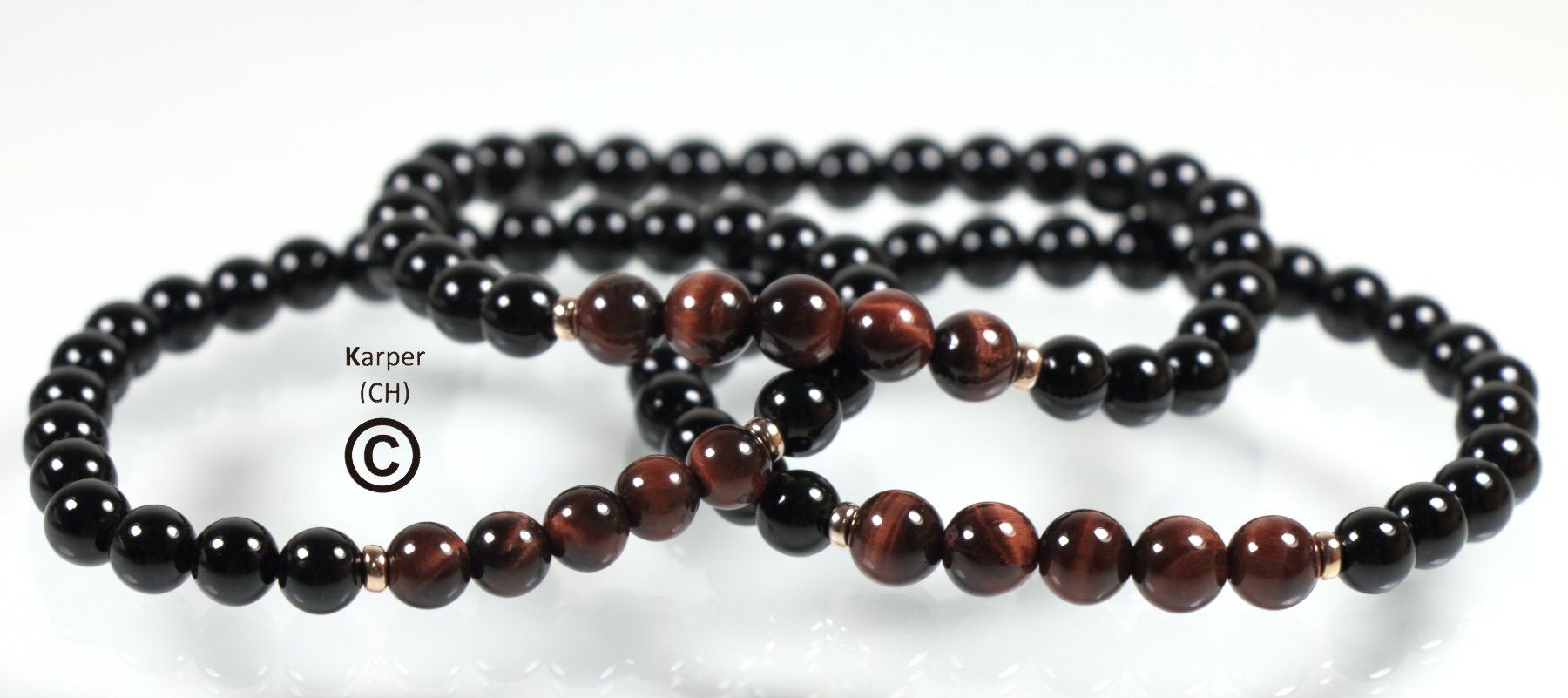 Achat, Rot Tigerauge/Agate, Oeil de tigre rouge, 925 RVG (Neu und ...