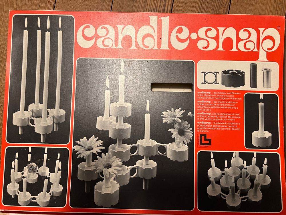 Candle snap space age wie panton 70er Kerzenständer (Gebraucht) in bad ...