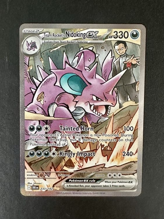 Team Rocket's Nidoking EX 233/182 - Pokemon DESTINED RIVALS (Neu ...
