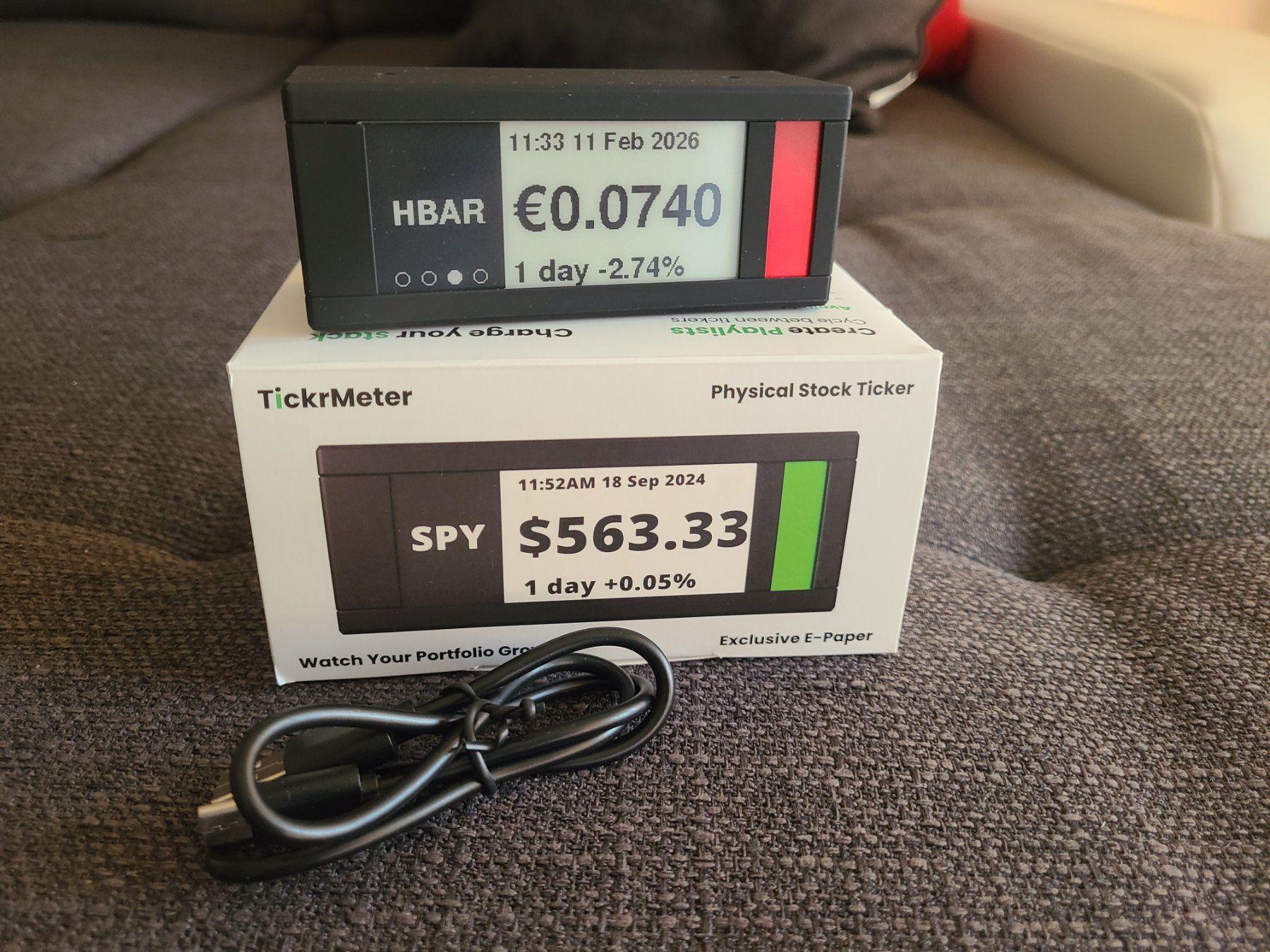 TickrMeter- Smart-Display Börsenticker / WIFI / Kurs-Preise! (Neu ...