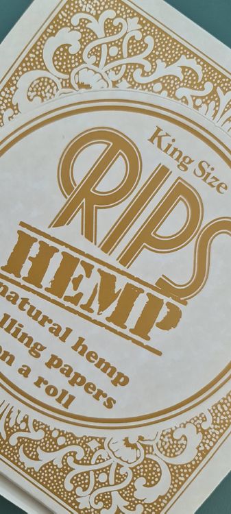 24 box rips hemp king size rolling papers zigarettenpapier (Neu und ...